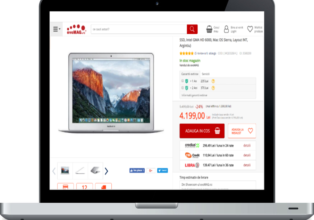 evoMAG.ro - Online store built on Eva e-commerce platform - CustomSoft